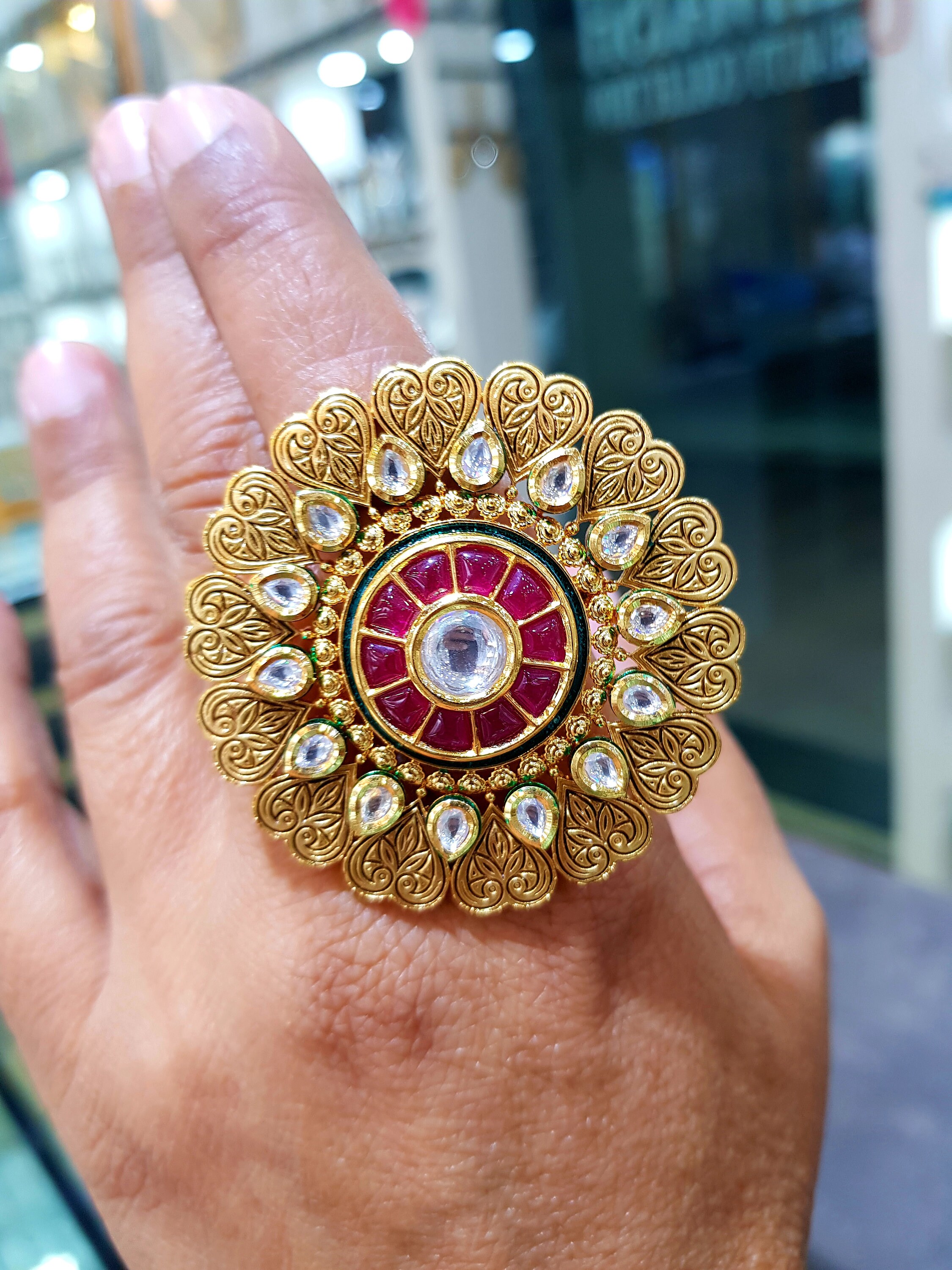 Sabyasachi Kundan Ring Indian Jewelry Ring Gold Kundan | Etsy