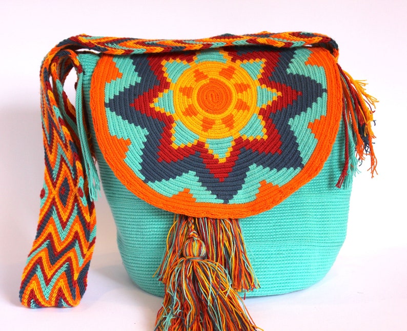 Mochila Wayuu - Crochet sac fait main en Colombie - Crossbody sac ...