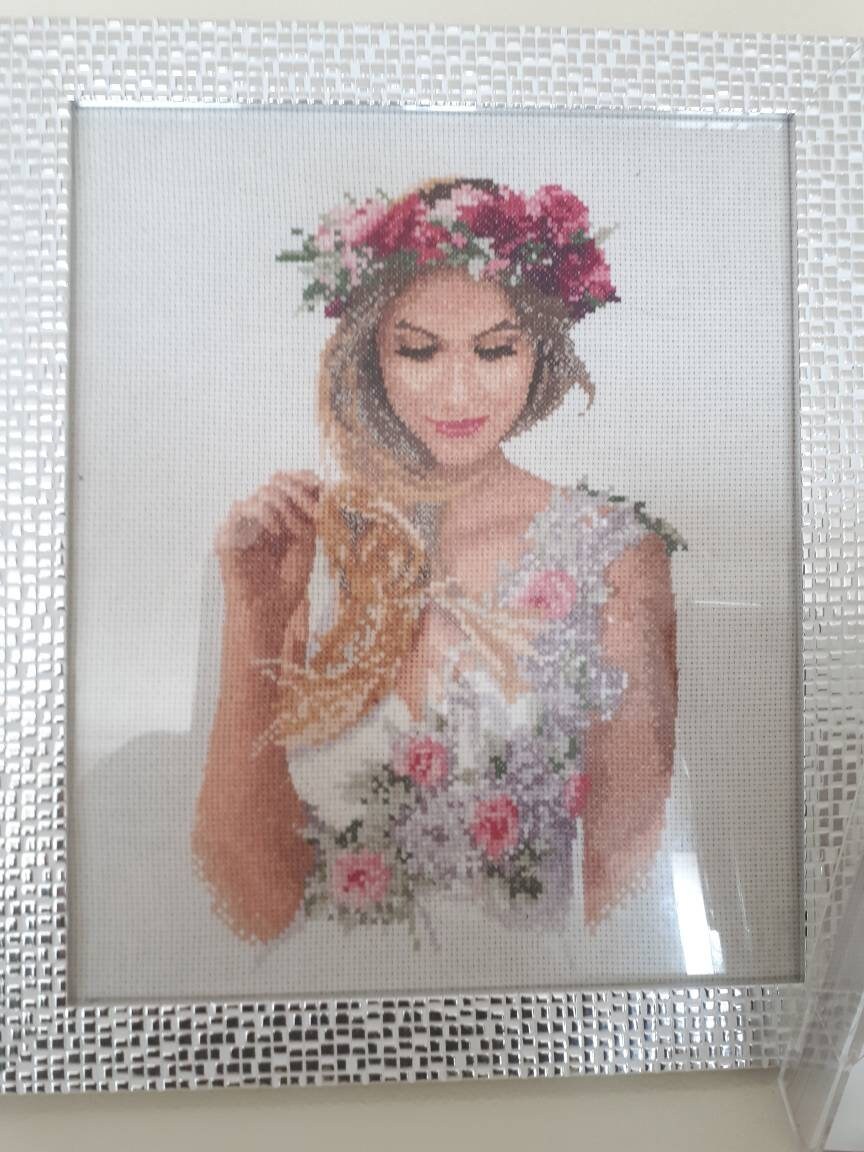 Completed Cross Stitch emily by John Clayton | Etsy