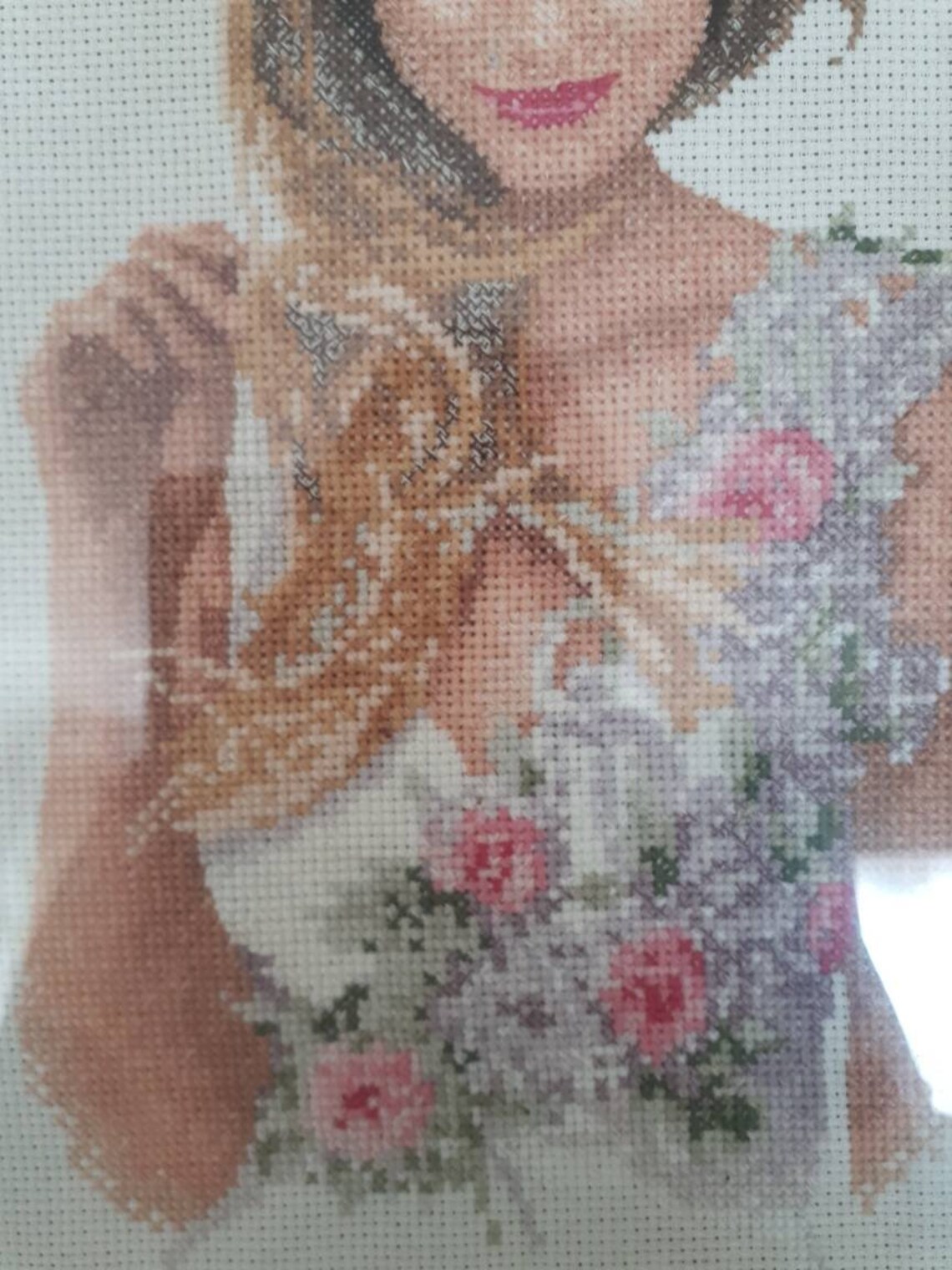 Completed Cross Stitch - "emily" by John Clayton - Etsy
