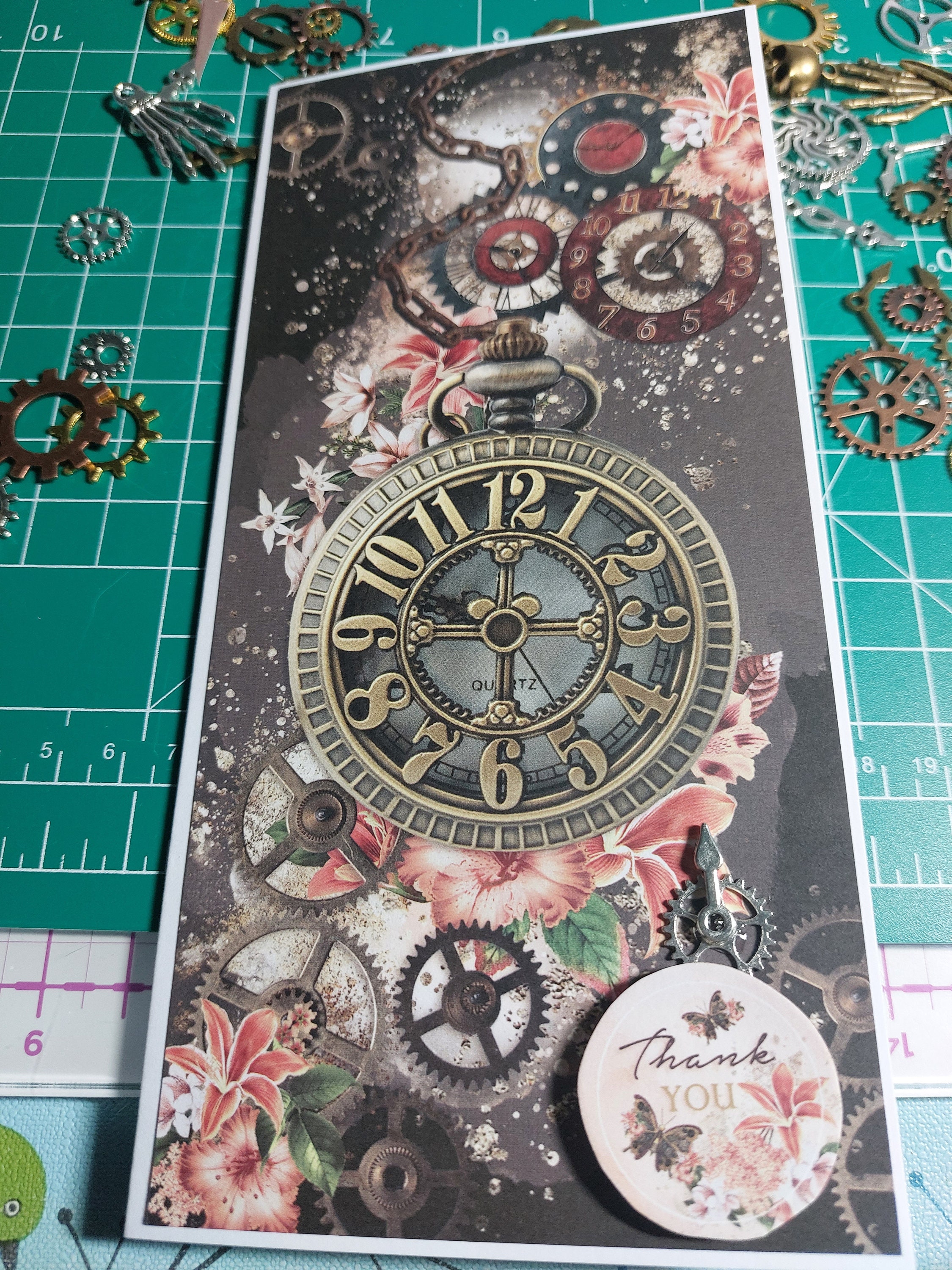 Steampunk Cards (sets of 4) - Etsy