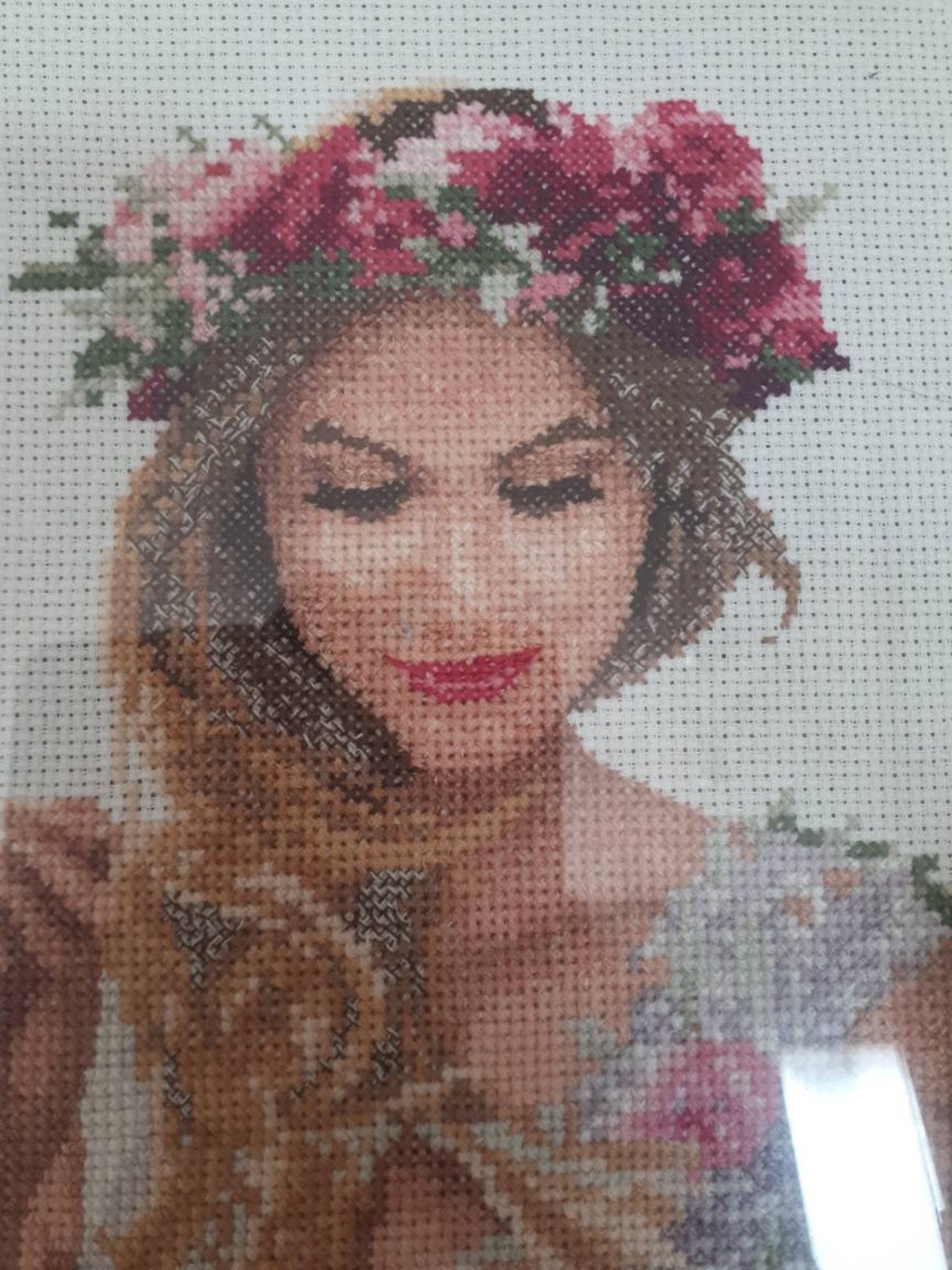 Completed Cross Stitch emily by John Clayton | Etsy