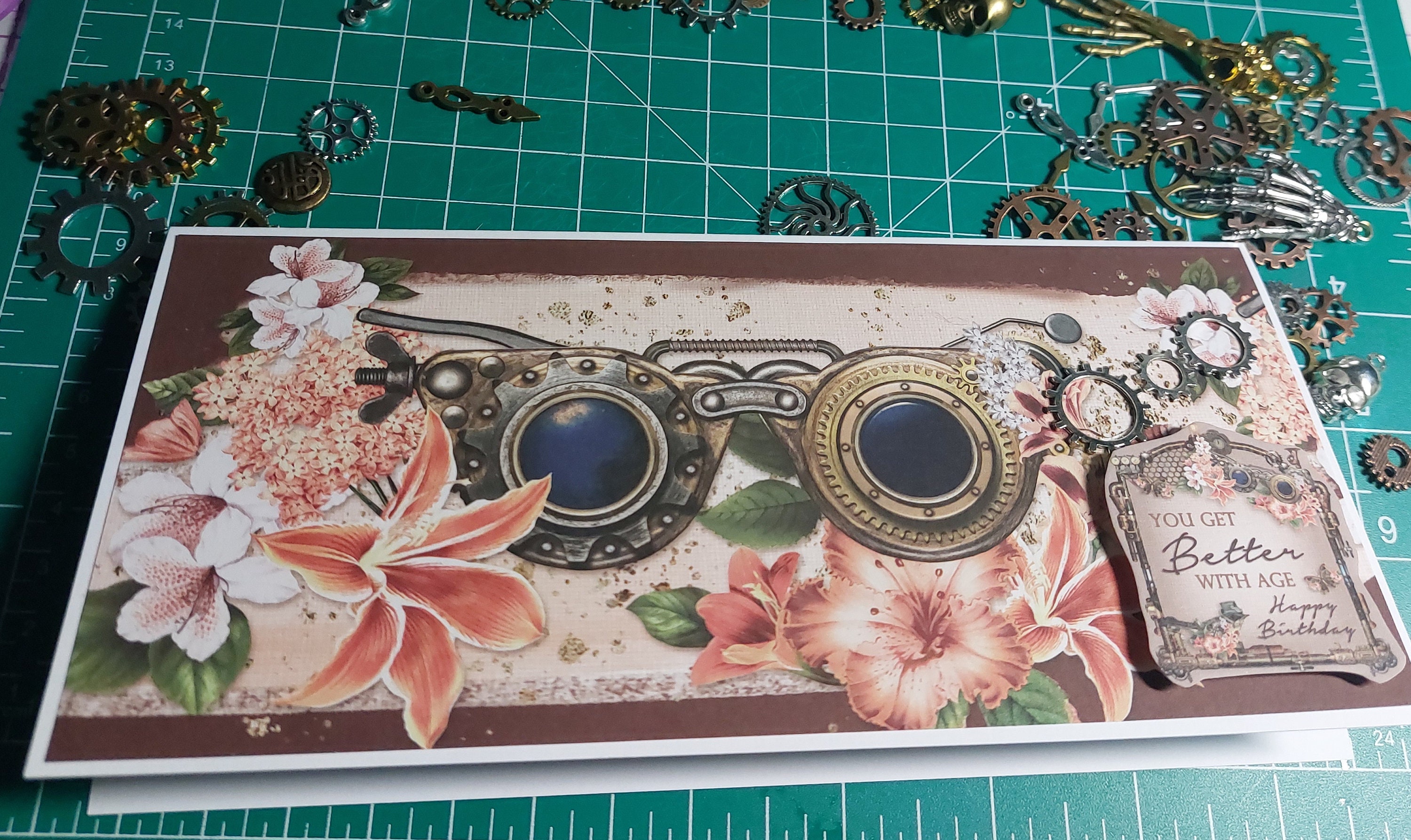 Steampunk Cards (sets of 4) - Etsy