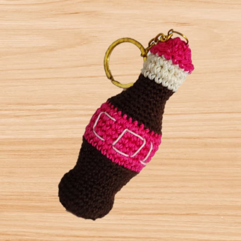 Soda Cola Bottle Crochet Pattern: Amigurumi Keychain (instant Download ...