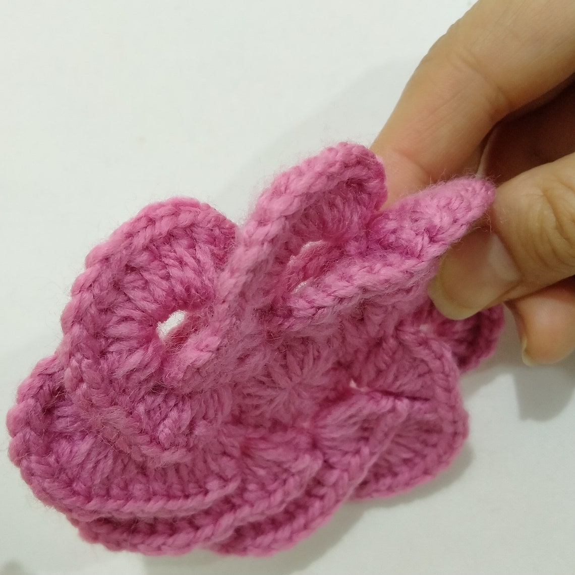 3D Crochet Flower Pattern Photo Tutorial 3D Crochet Rose | Etsy