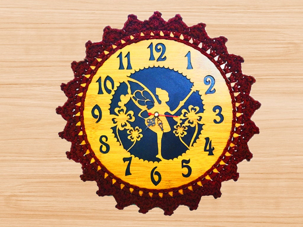 A Crochet Clock Frame Pattern Crochet Pattern Crochet Round - Etsy
