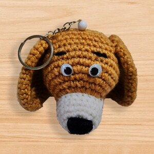 Amigurumi Dog Keychain Pattern, Crochet Dog Pattern, Animal Keyring ...