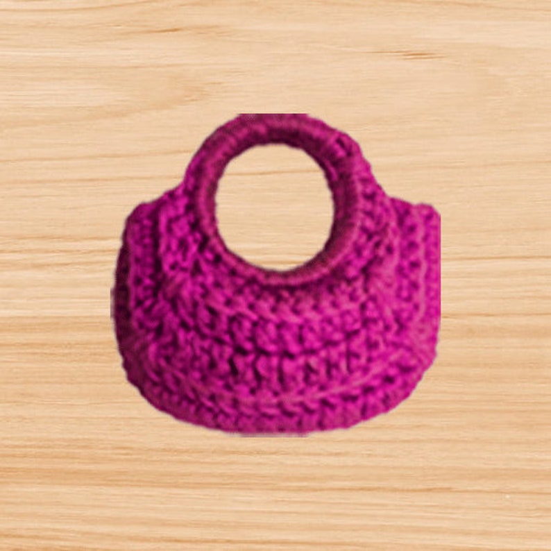 Crochet Mini Bag Keychain Pattern PDF With Video Tutorial | Boho Pouch ...