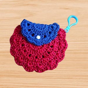 Crochet Mini Bag Pattern, Crochet Bag Keychain, Tote Bag Keychain ...