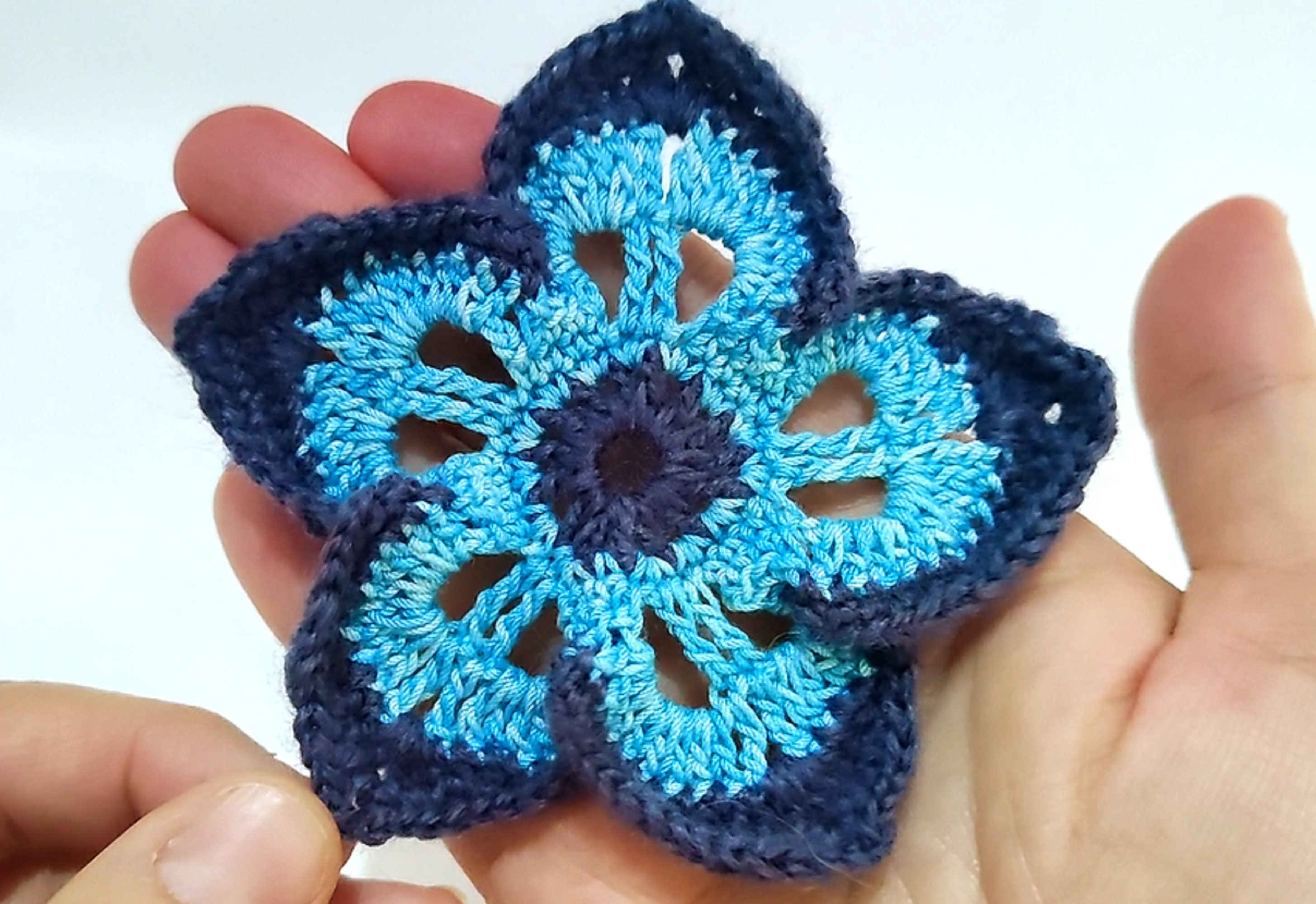 3D Crochet Flower Pattern Photo Tutorial 3D Crochet Rose - Etsy