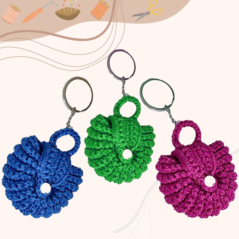 Crochet Bag Keychain Pattern Crochet Keychain Written Pdf - Etsy