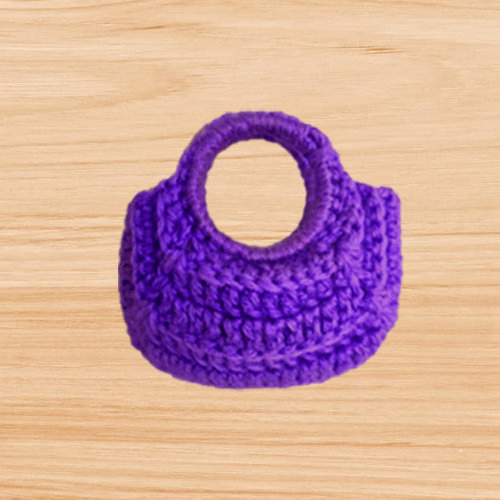 Crochet Mini Bag Keychain Pattern PDF With Video Tutorial | Boho Pouch ...