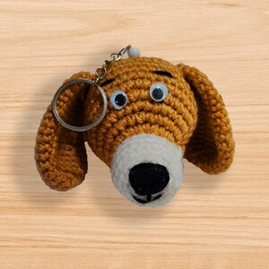 Amigurumi Dog Keychain Pattern, Crochet Dog Pattern, Animal Keyring ...