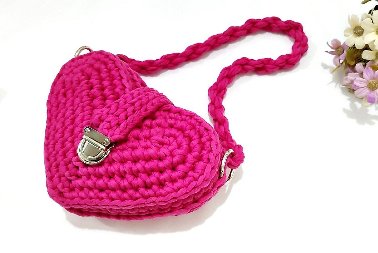 A Crochet Heart Bag Pattern Crochet Pdf Pattern Crochet - Etsy