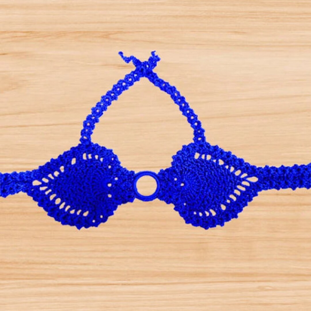 Crochet Pineapple Bra Pattern, Crochet Crop Top, Crochet Bra Pattern ...