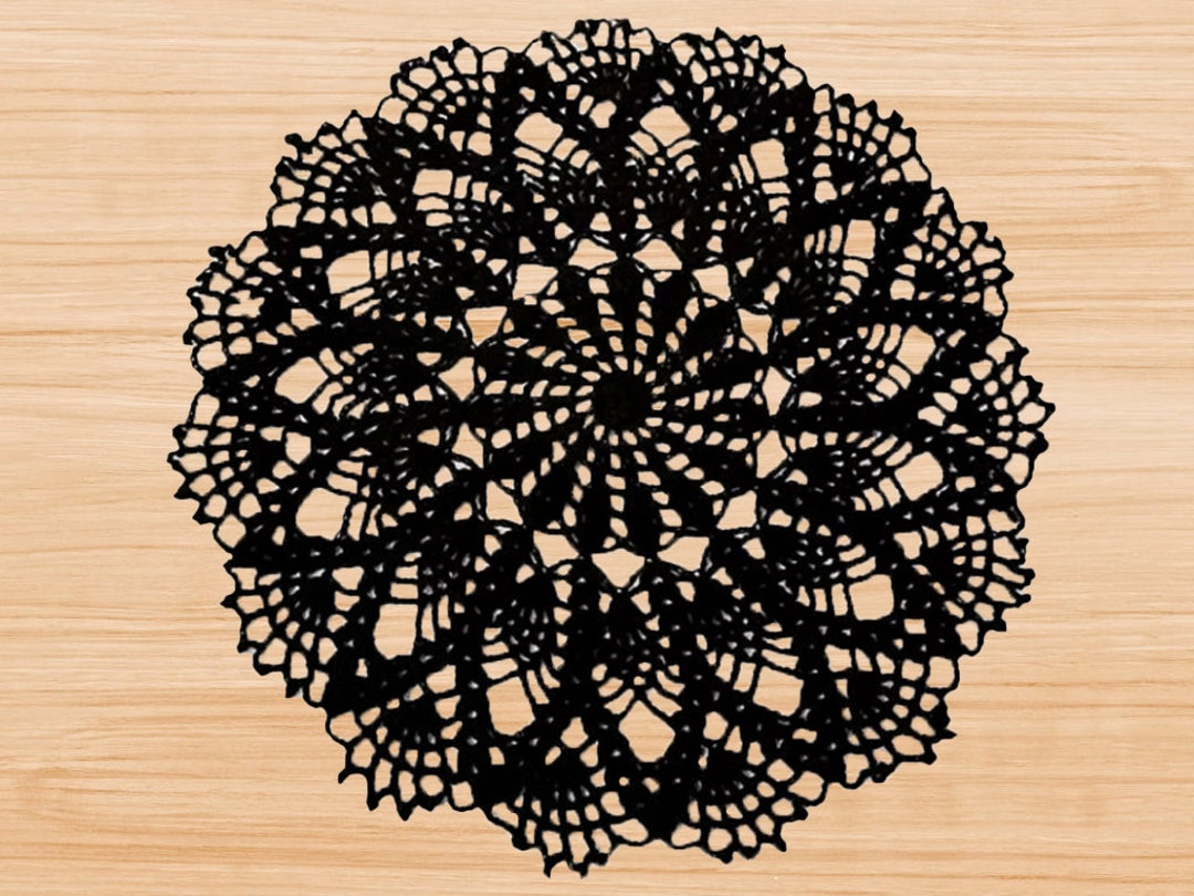 Crochet Round Doily Pattern: Vintage Decor PDF + Video Tutorial, Easy ...