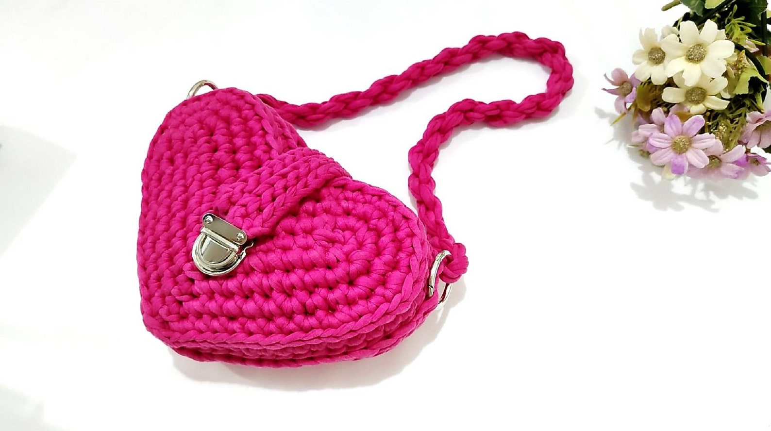 A Crochet Heart Bag Pattern Crochet Pdf Pattern Crochet - Etsy