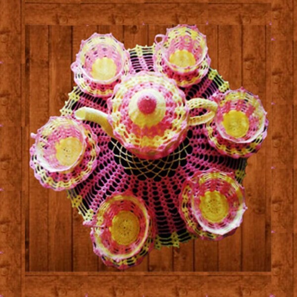 Crochet Tea Set - Etsy