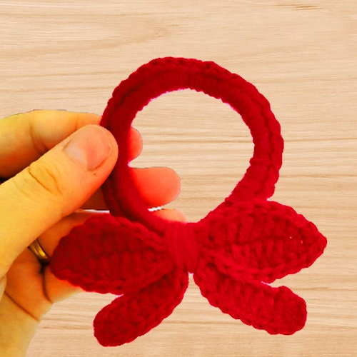 A Crochet Scrunchie Pattern, Crochet Bow Pattern, Crochet Scrunchie for ...