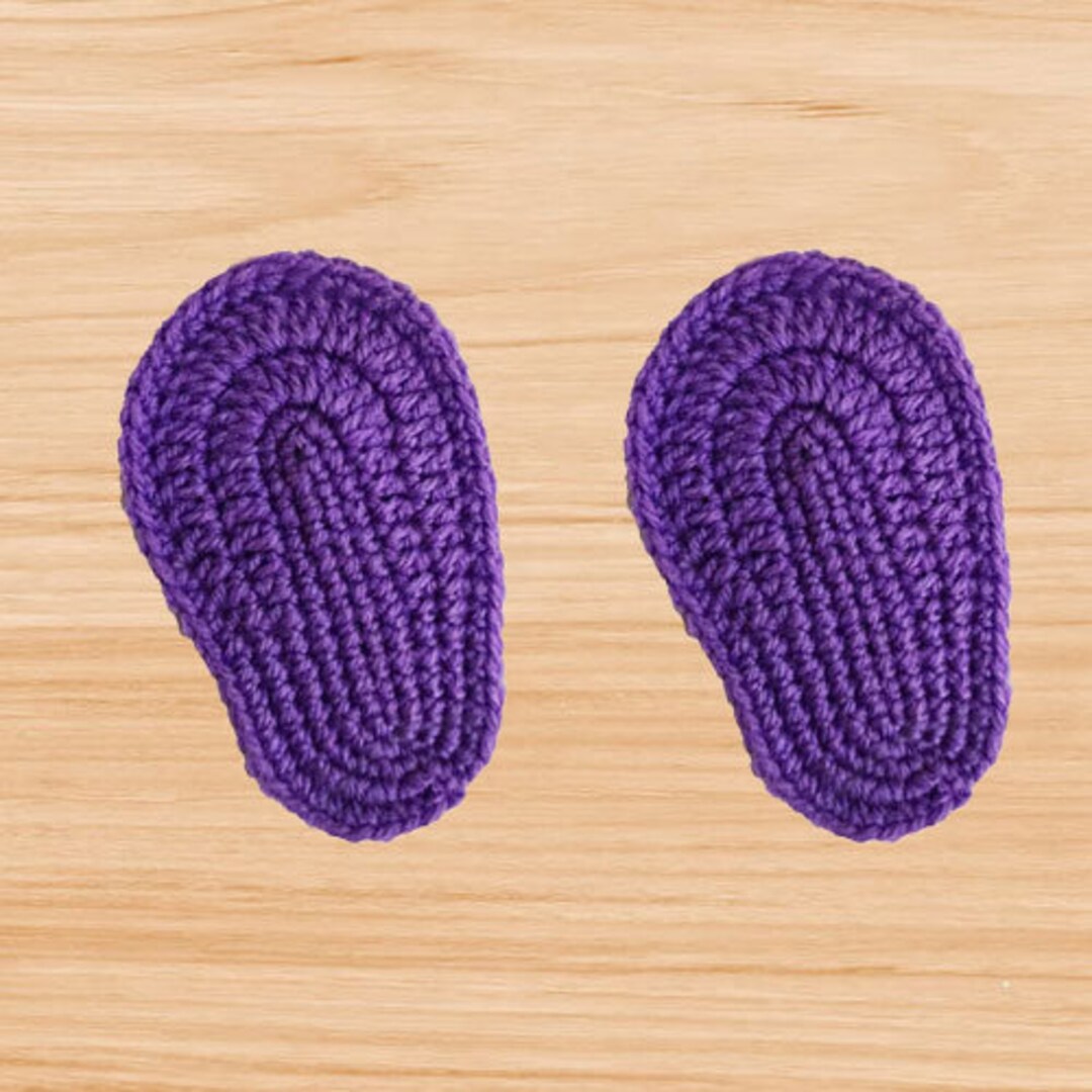 Crochet Outsoles for 0 - 3 Months, Instant Download PDF, Crochet Baby ...
