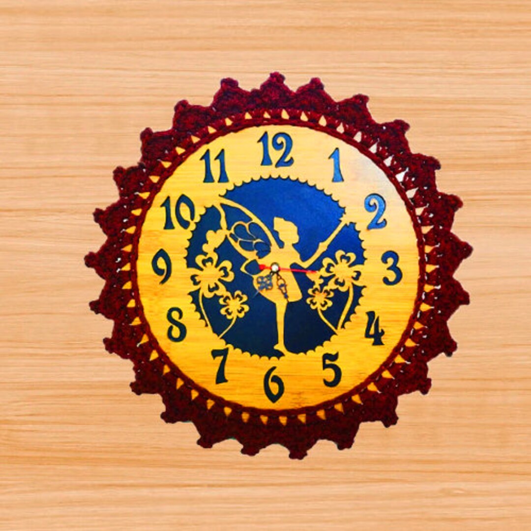 A Crochet Clock Frame Pattern Crochet Pattern (Download Now) - Etsy