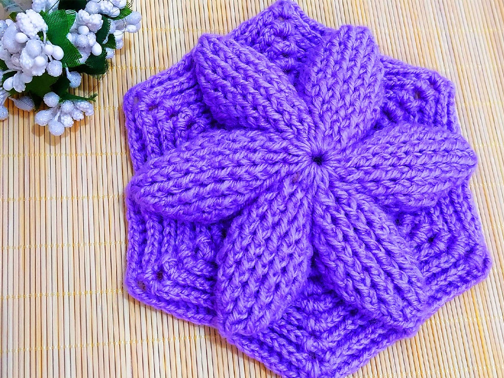 Crochet Hexagon Motif Pattern Crochet Motif Pattern Pdf - Etsy