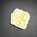 Good Vibes Positivity Yellow Quote Vinyl Stickers - Etsy