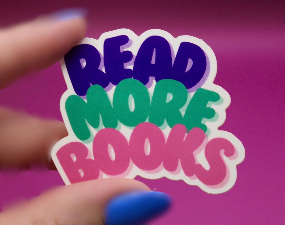 Read More Books Sticker for E-reader Book Club Book Lover Sticker - Etsy