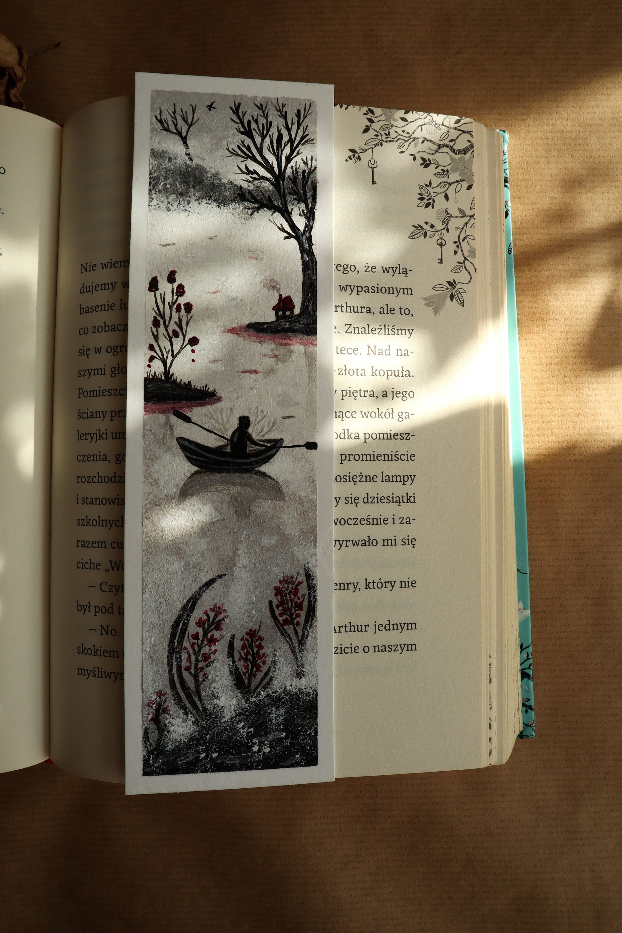 Original bookmark, hand-painted bookmark. The perfect gift for book ...