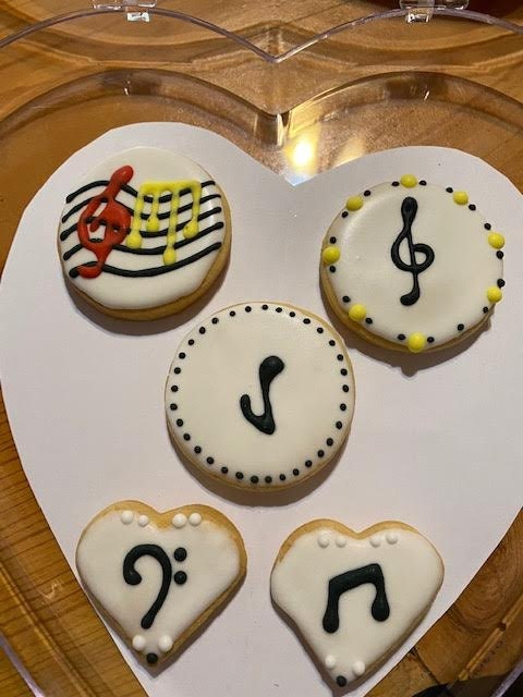 COOKIES MUSIC INSPIRED 1/2 docena de galletas /Musical Note Shaped ...