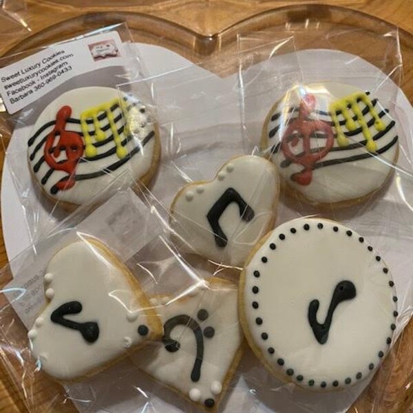Musical Note Cookies - Etsy