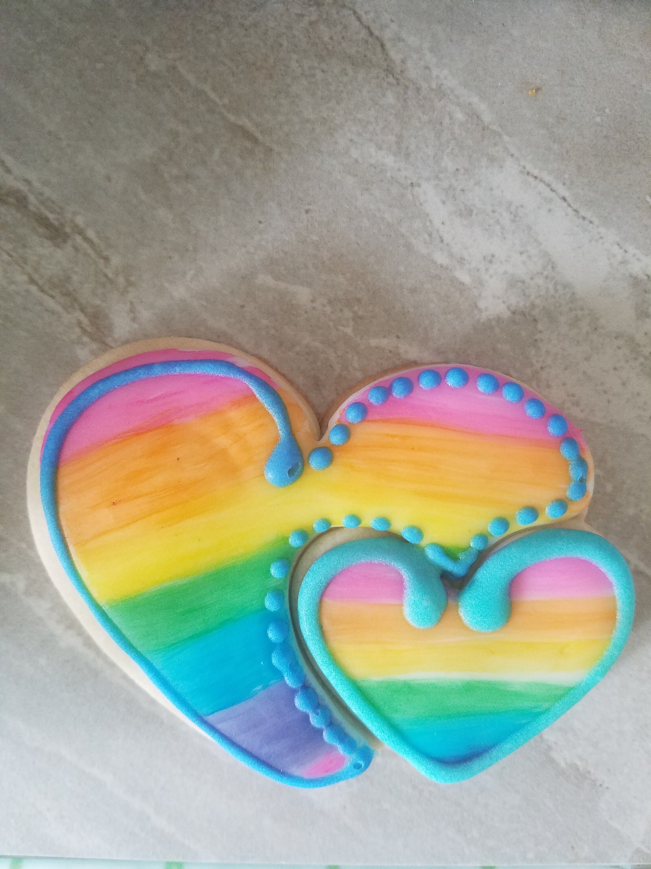Rainbow Decorated Cookies.all Organic. - Etsy
