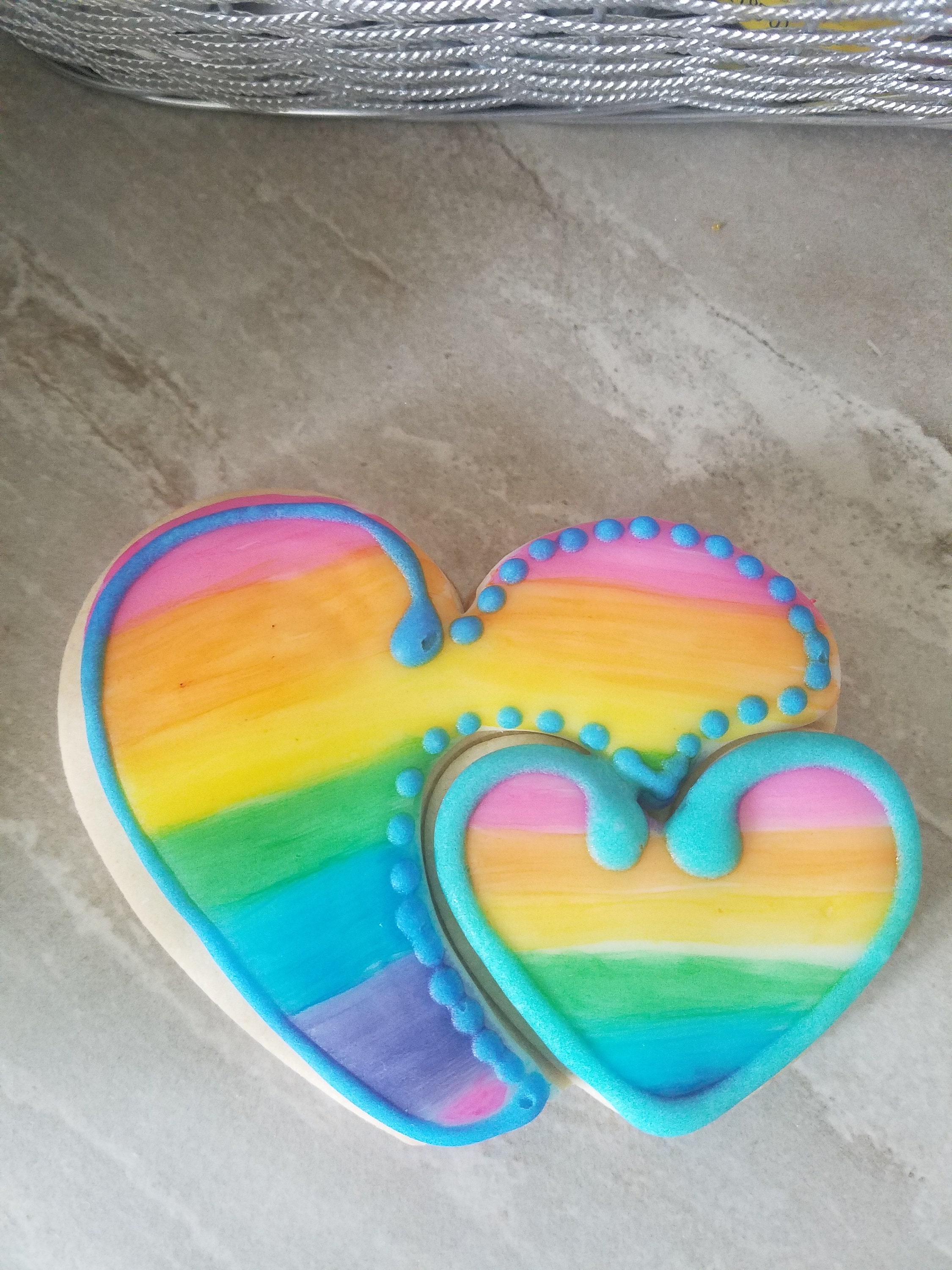 Rainbow Decorated Cookies.all Organic. - Etsy