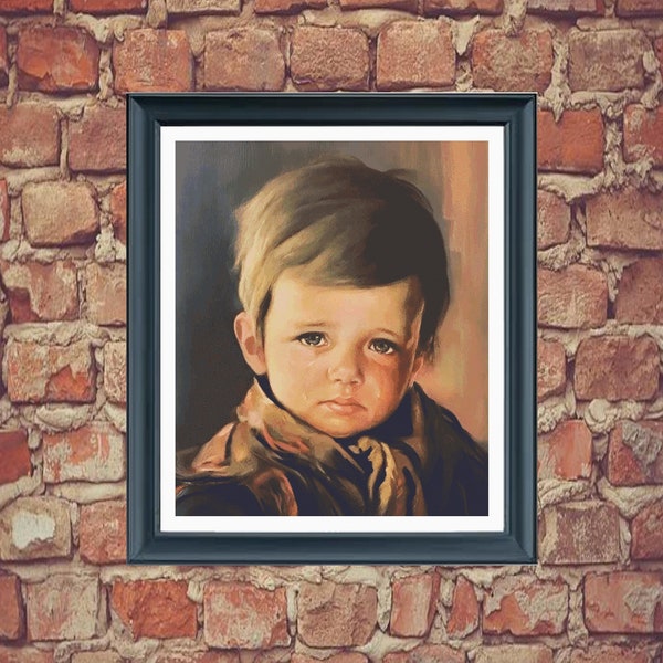 Crying Boy - Etsy