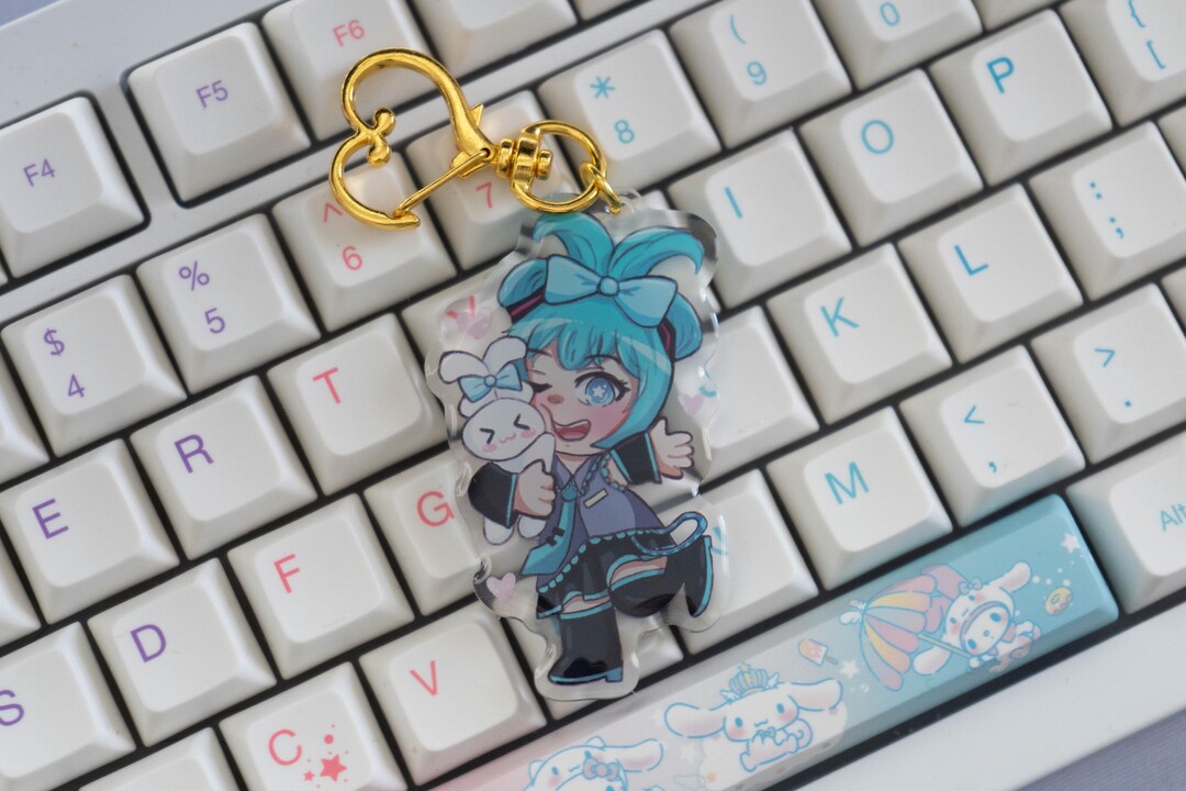 Cinnamiku Acrylic Keychain - Etsy