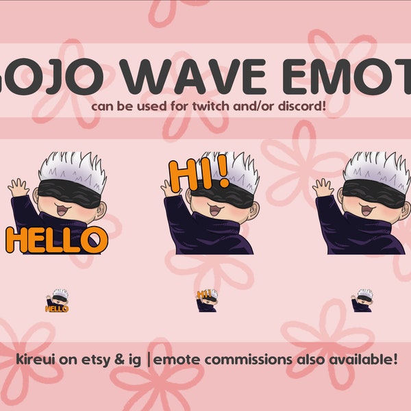 Gojo Satoru Twitch Emotes - Etsy