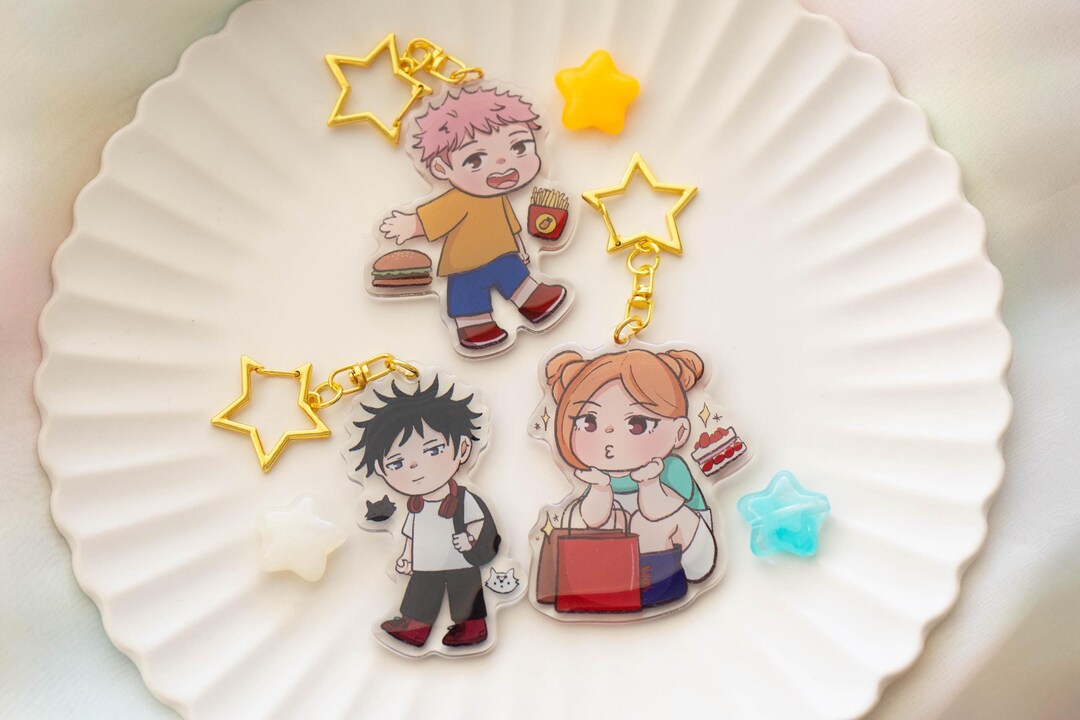 Sorcerer Trio Acrylic Keychains - Etsy