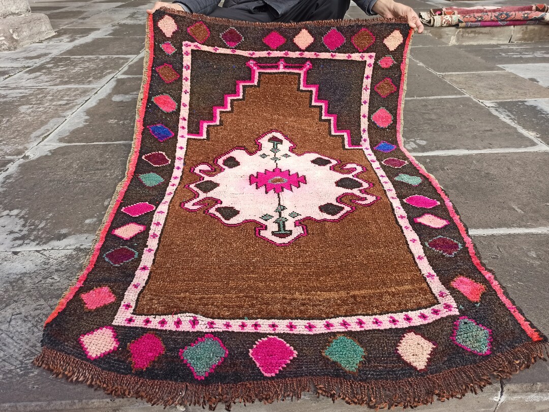 3x4 Turkish Rug, Soft Handmade Rug , Vintage Rug 3x4, Kars Tribal Rugs ...