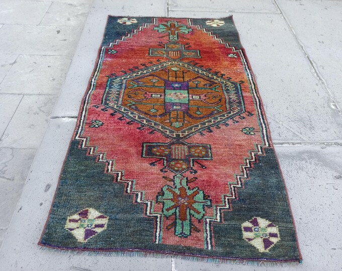 2x4 Small Runner Rug , Mini Entryways Runner, Turkish Small Rug ...
