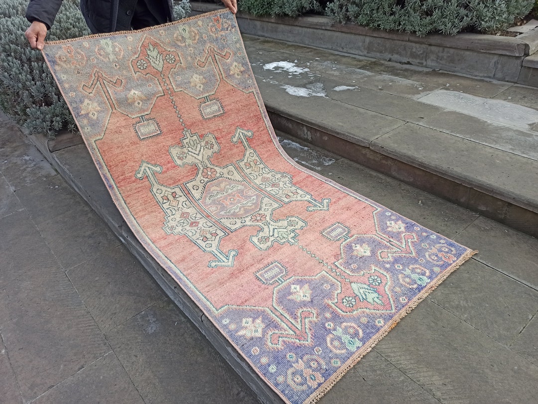 3x7 Vintage Rug: Turkish Area Rugs Wovenly Carpet, Kitchen Decor ...