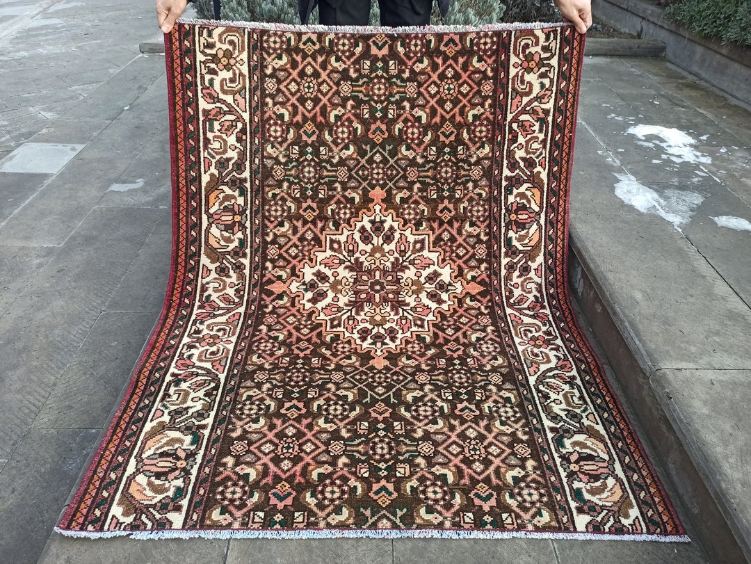 4X5 Turkish Rug, Vintage Rugs, Amazing Patterned, Handmade-wool Rug ...