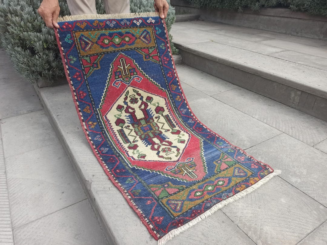 Small Runner Rug, 2x4 Rug, 2x4 Runner Rugs, Vintage-handwoven, Rustic ...