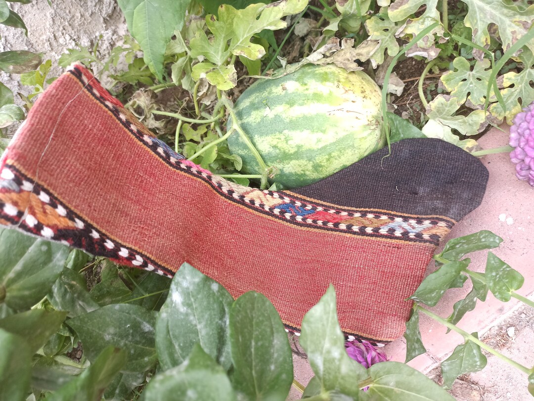 Decorative Stocking Garden, Striped Sock, Holiday Socks, Hand Woven ...
