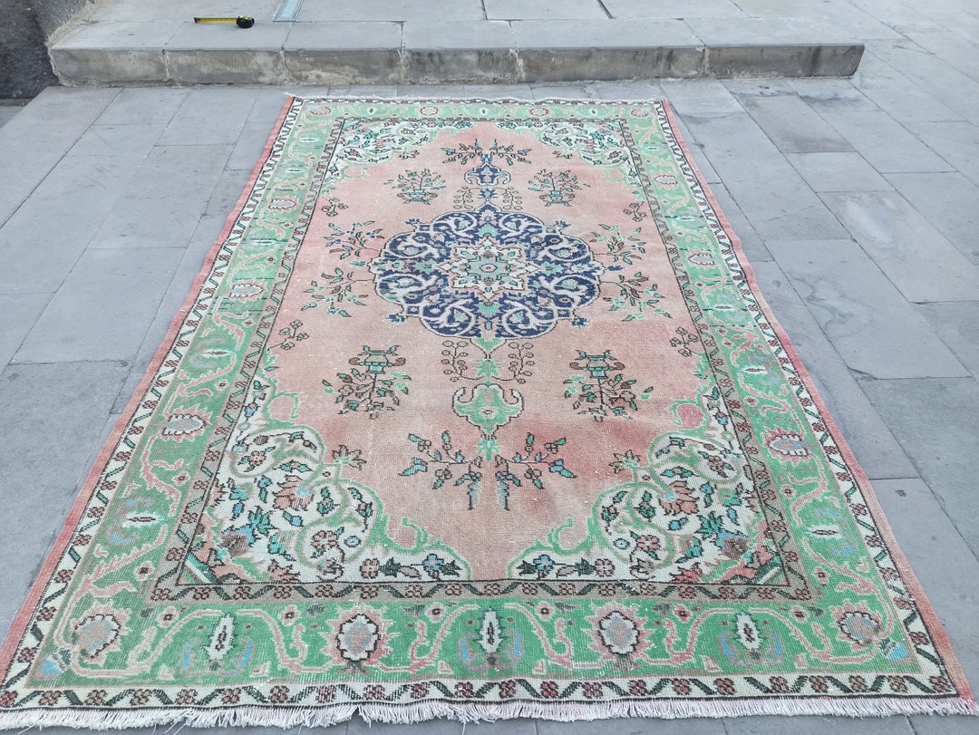Vintage Large Rug, Turkish Area Rugs, Living Room Decor, Nostalgic ...
