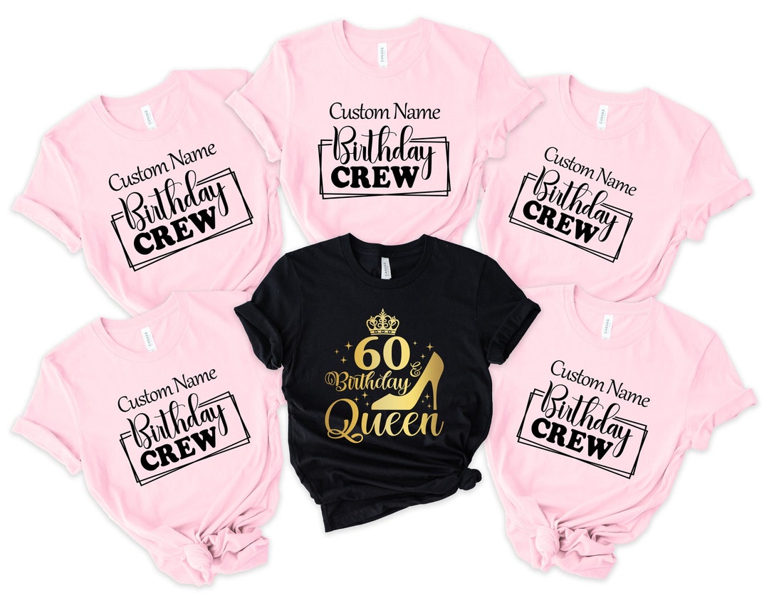 Custom Birthday Crew Shirt, Personalized Birthday Shirt, Birthday Group ...