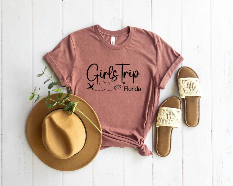 Girls Trip Shirt: Custom Travel Matching Graphic Tee - Etsy