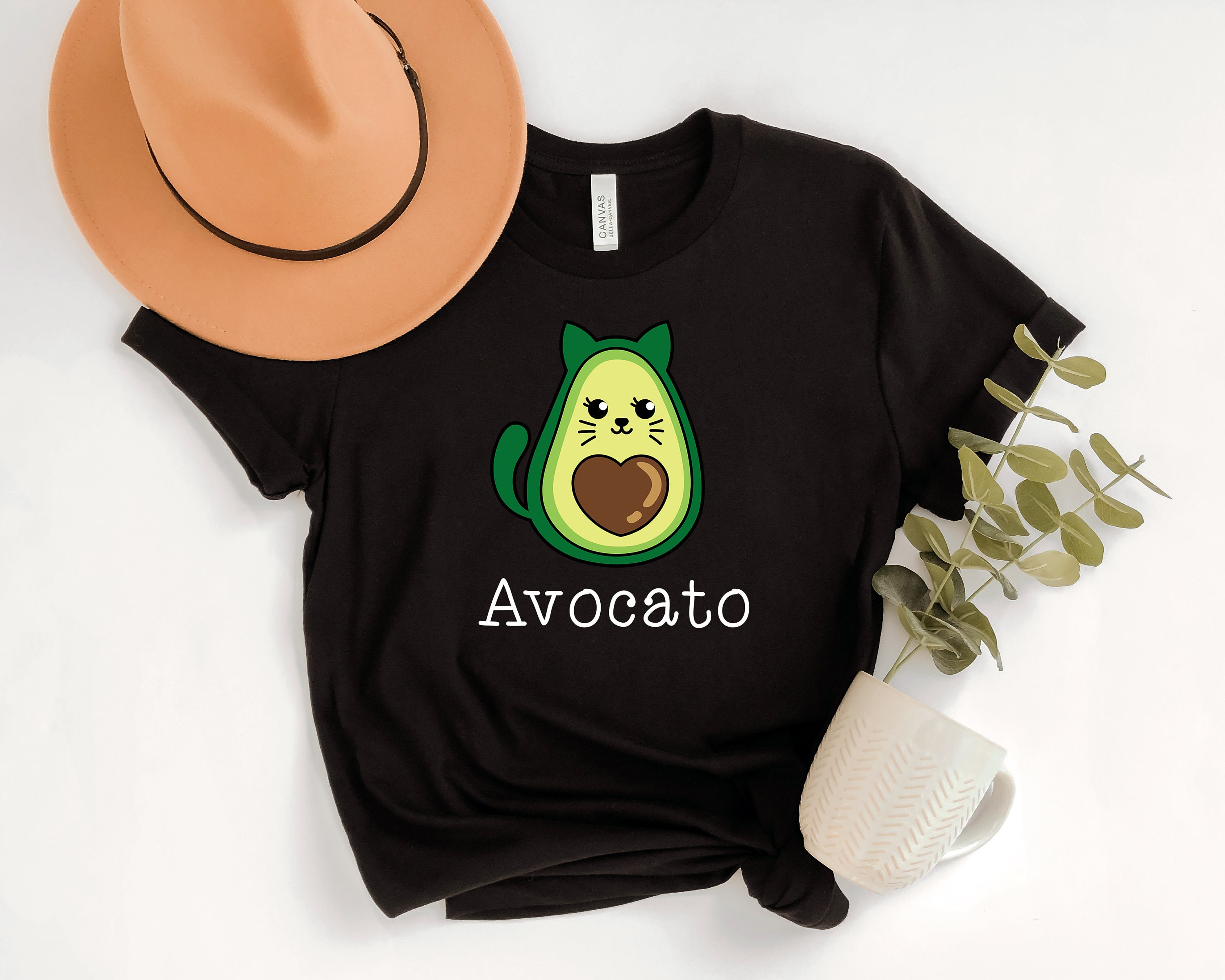 Avocato Cat Shirt: Funny Avocado Lover Tee - Etsy