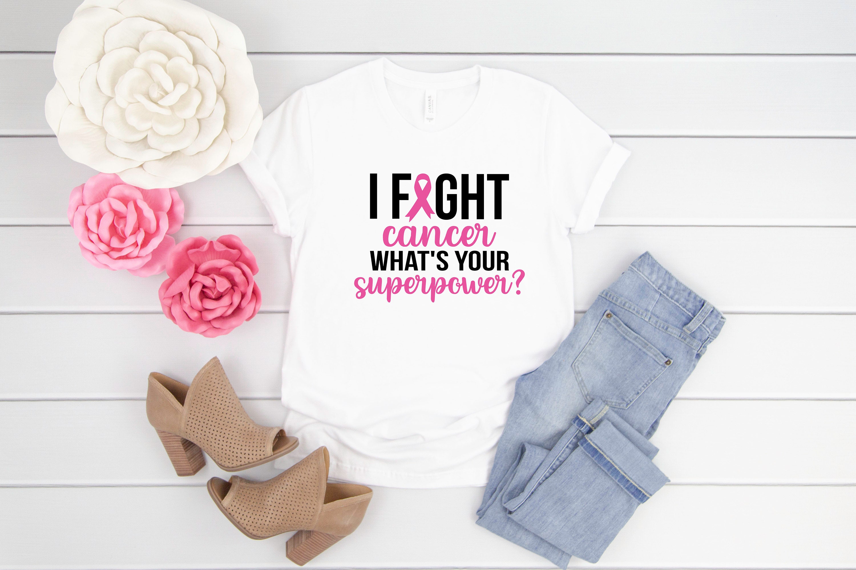 I Fight Cancer What's Your Superpower Shirt Breast Cancer | Etsy