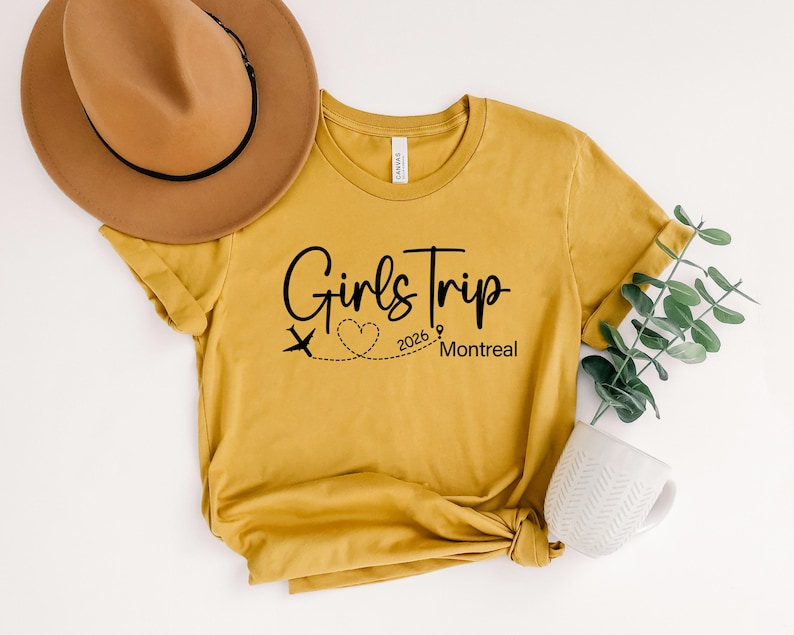 Girls Trip Shirt: Custom Travel Matching Graphic Tee - Etsy