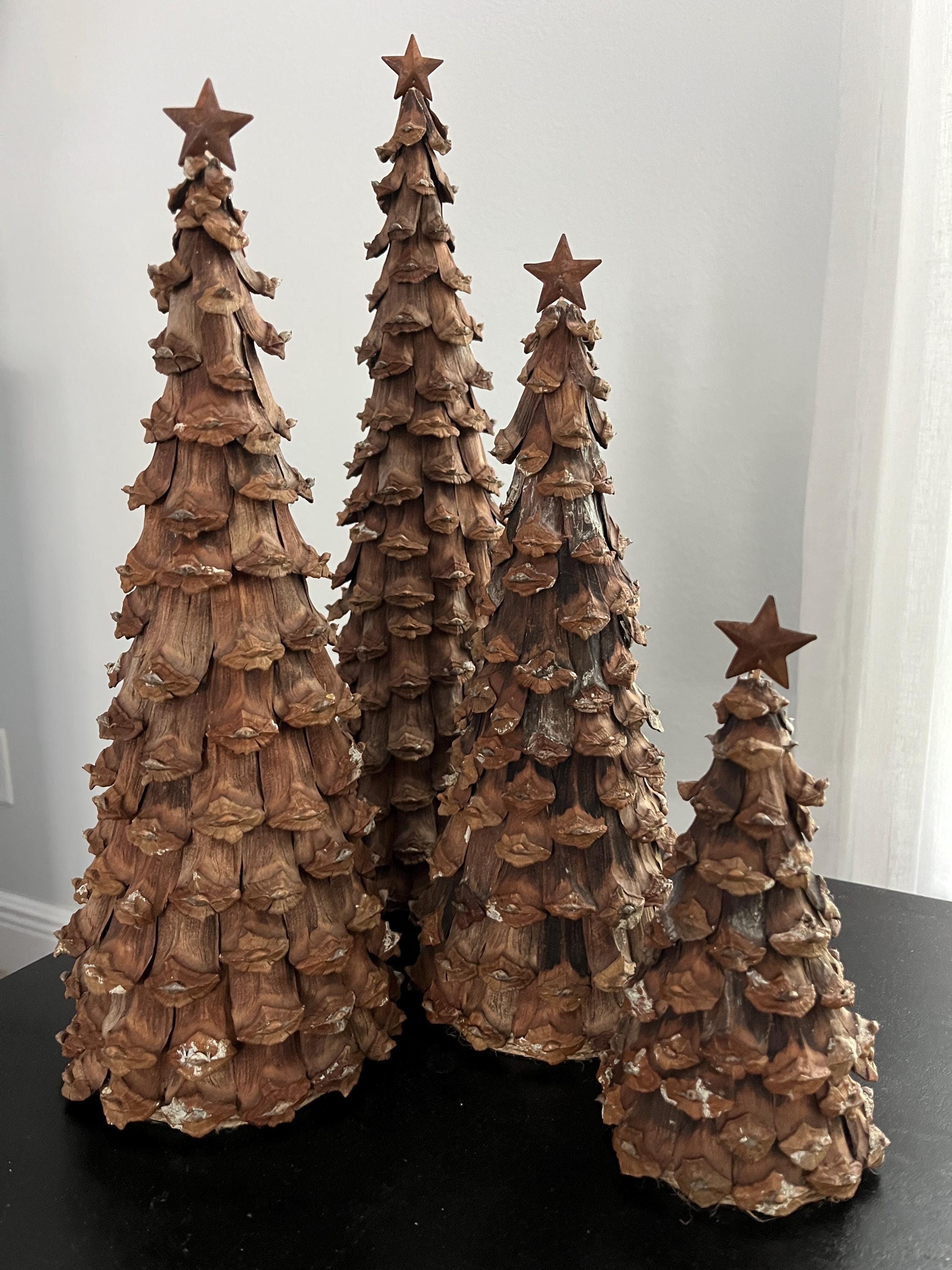 Pinecone Christmas Tree Handmade Decor Holiday Centerpiece Rustic ...